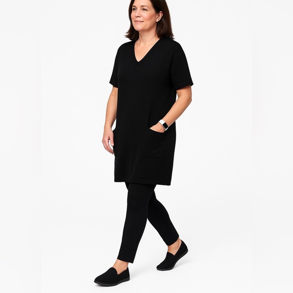 Pure Collection | Dresses | Pure Collection Cashmere V Neck Dress Tunic ...